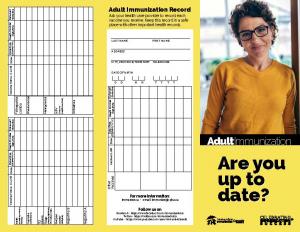 Immunization Record for Adults | immunizecanada